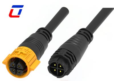 China 15A 4 Pin Electrical Wire To Wire Connectors M19 PA66 Plastic Waterproof Power Connector for sale