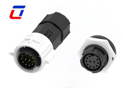 China PA66 M19 11 Pin Panel Mount Circular Connector Quick Lock IP67 Signal Connectors Waterproof for sale