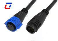 China 300V M19 8 Pin Waterproof Connector Push Locking Data Molded Cable Connector for sale