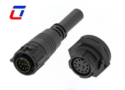 China ODM 12 Pin 300V Quick Disconnect Wire Connectors M19 Brass Gold-Plated Signal Connector for sale