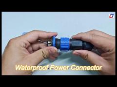 20A M19 Push Lock 2Pin Power Conectores circulares à prova d'água para fios