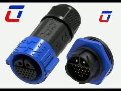 30A 3 pin 600V conector de fio circular de libertação rápida resistente à água homem para mulher