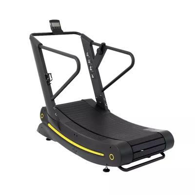 Cina Scatola di legno compensato di schiuma di plastica attrezzature per palestra commerciali non motorizzate per corridori a aria manuali tapis roulant curvo in vendita