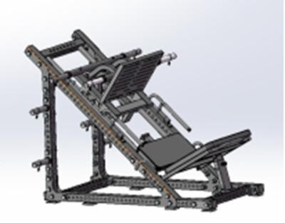 Cina Medium Loader Plate Loaded Leg Press Hack Squat L'aggiunta perfetta alla tua palestra a casa in vendita