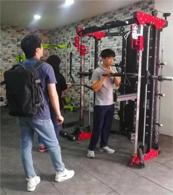 Cina All-in-one multifunzionale macchina Smith in acciaio per l' allenamento sportivo e l' esercizio toracico in vendita