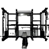 China Commercial Fitness Gym Multi-Function Smith and Squat Rack with Weight Stack Machine for sale