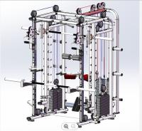 China Multifunctional Comprehensive Training Station with Smith Machine and Squat Rack for sale