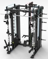 China Strength Training Multi Functional Smith Machine with Weight Stack Cable Crossover Machine for sale