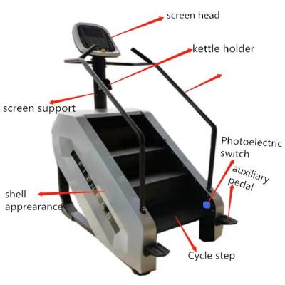 China Aanpasbaar logo Steel Fitness Equipment Treadmill Trappeklimmer voor cardio training Te koop