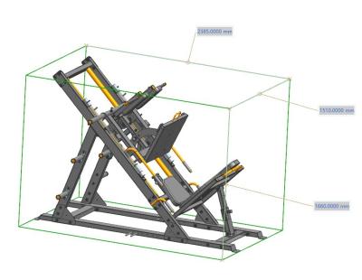 Cina Universal 2 in 1 Hack Squat Leg Press Machine per l'allenamento di forza 2385*1510*1660mm in vendita