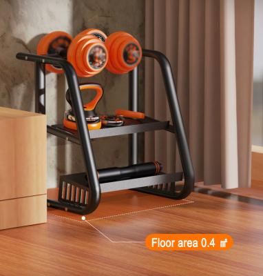 Cina Bodybuilding Fitness Pieghevole 2 Livelli Dumbell Rack Kettlebell Rack per attrezzature per palestra in vendita