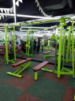 Cina Attrezzatura per palestra con caricatore medio Pulley regolabile Sporting Squat Rack Cable Crossover Machine in vendita