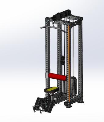 中国 ユニバーサルジム 商業用フィットネス機器 2 in 1 ラット 引き下げと低ローリングマシン 販売のため