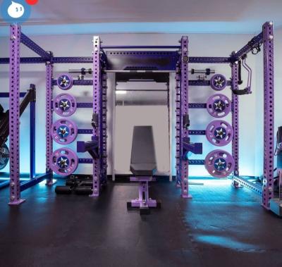 China Sportmachines Fitness Power Rack voor op maat gemaakte kleuren gymapparatuur Commercieel Te koop