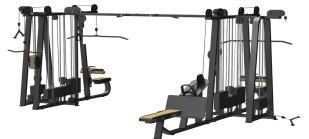 Cina 8 Stazione Lat Tirare giù Long Pull Back Press Cable Crossover Righe bassa kin su e giù in vendita