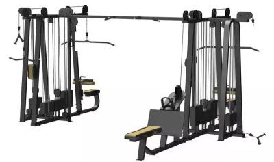 Cina 8 Stazione Lat Tirare giù Long Pull Back Press Cable Crossover Righe bassa kin su e giù in vendita