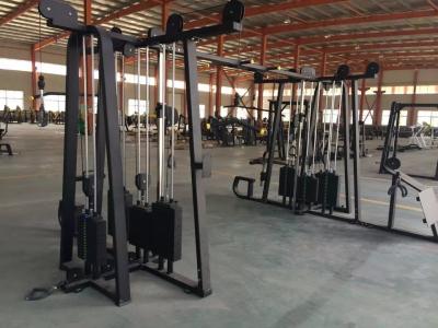 Cina 8 Stazione Lat Tirare giù Long Pull Back Press Cable Crossover Righe bassa kin su e giù in vendita