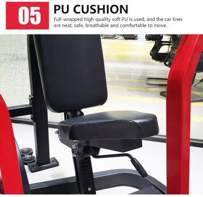 China Equipamento de ginástica personalizado Pressão de peito sentado Função de treinamento de força Material de aço à venda