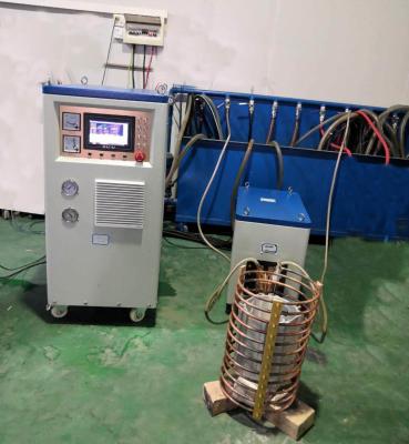 Cina macchina termica di induzione raffreddata ad acqua di 120KW Digital per la forgiatura del riscaldamento del rotore dell'allume in vendita