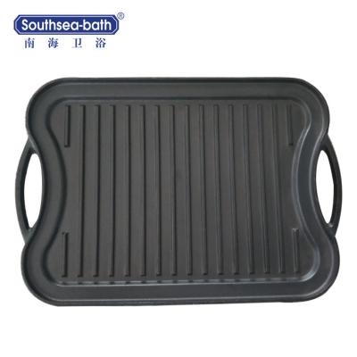 China Best-selling Energy Saving Black Pre-seasoned Cast Iron Griddle / cast iron pan for sale