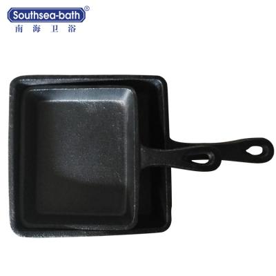 China Hot Sale Cheap Price  Energy Saving Outdoor Black Pre-seasoned Cast Iron frying pan / Heat-resistant Cast Iron Skillet for sale