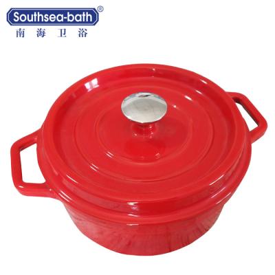 China Favored By Contemporary Women Colorful Enameled Cast Iron Cookwares set for sale