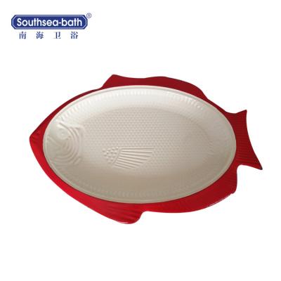 China Best-selling Energy Saving Black New Style Fish Shaped  Enamel Cast Iron Pot / pan for sale