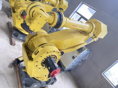 中国 Fanuc M-900iA 350 中古ロボット 6 軸 2655mm Reach R30iA コントローラー パレット化などに最適 販売のため