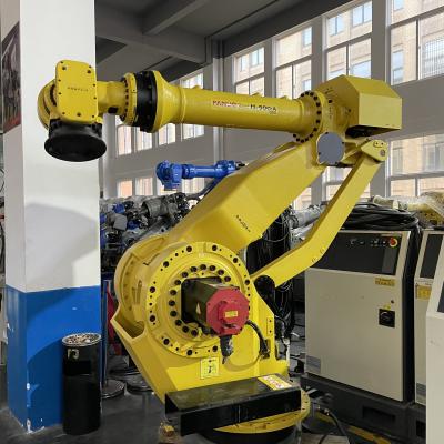 中国 Fanuc M-900iA 350 中古ロボット 6 軸 2655mm Reach R30iA コントローラー パレット化などに最適 販売のため