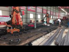 The KUKA KR 16 L6 is a long reach low payload robot arm. It features an arm extender that expands th