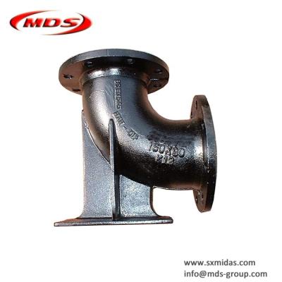 China ISO 2531 cement lined ductile iron di duckfoot pipe fitting for sale