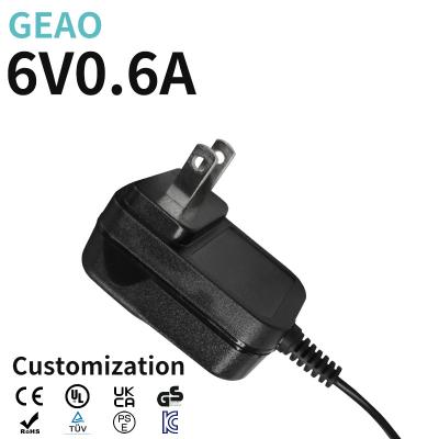 Cina cassaforte dell'adattatore dell'alimentazione elettrica del supporto della parete di 3.6W 0.6A 6V per la tastiera di Casio in vendita