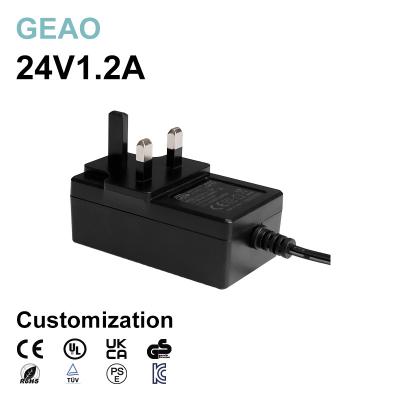中国 24V 1.2A Wall Mounted Power Adapters For Customization Nintendo Laboratory Water Pump Digital Photo Frame 販売のため
