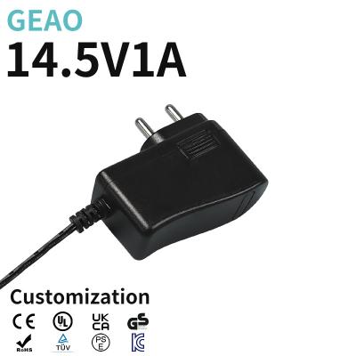 中国 14.5V 1A 壁掛け電源アダプタ Iptvボックス / ヘアトリマー / バーコードプリンタ 販売のため