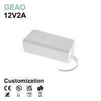 China DC Jack 12V 2A Desktop Power Adapter Distributor ABS+PC Material for sale