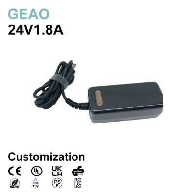 China 24V 1.8A Adaptador de alimentação para computador para personalização showroom Trasoundm Set Top Light Sterilizer à venda