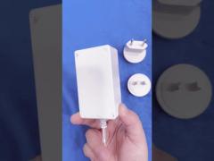 12V 1A Interchangeable Power Adapter ABS+PC Swappable Multi Function Adapter