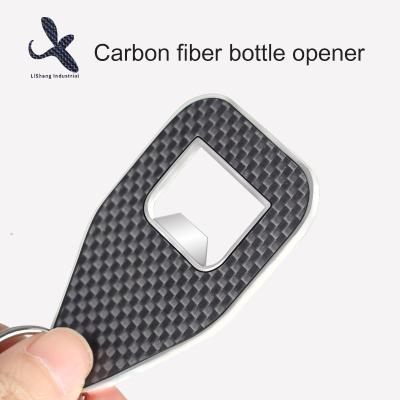 China 2019 Cheaper New Personalized Carbon Fiber and Zinc alloy Key holder Bottle Opener for sale