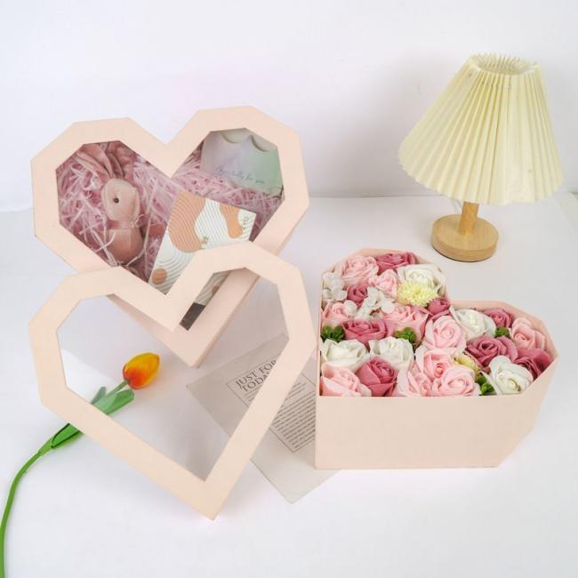 High Quality China Wholesale Custom Logo Printing Heart Shape Wedding Festival Gift Packaging Cardboard Box for Chocolates Cookies Candies Prensents