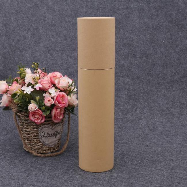 Cute Fancy Art Paper Round Tube Cylindrical Corrugated Paper Tea Coffee Nutrition Facial Creams Paper Jar Tube