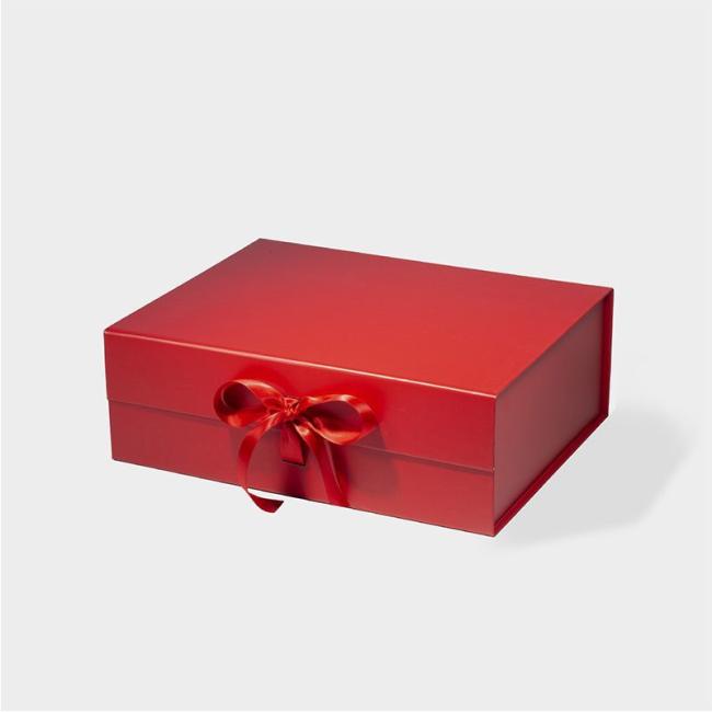 Magnetic Rigid Cmyk Color Printing Cutout Insert Book-Shape Customized Cosmetic Gift Packaging Package Packing Carton Box for Christmas Xmas New Year Decoration