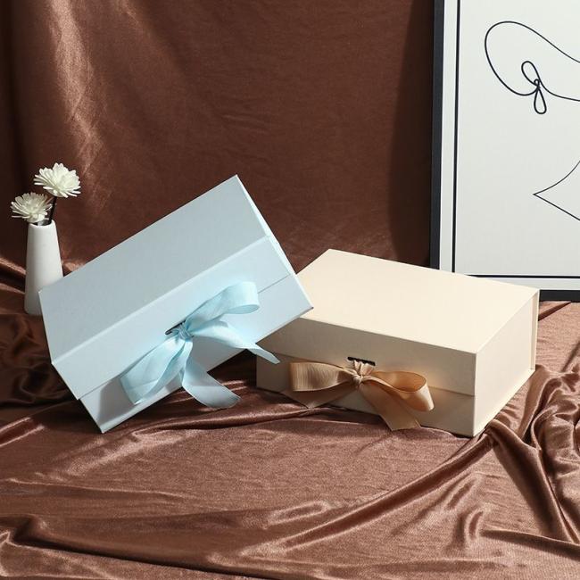 Wholesale Custom Folding Foldable Magnet Packaging Cardboard Box Rigid Gift Magnetic Packing Boxes for Human Hair Extension Wig Accessories