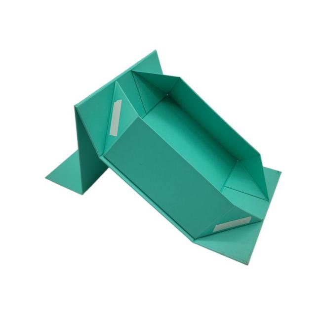 Custom Logo Printed Folding Carton Box, Rigid Cardboard Ribbon Closure Magnetic Paper Gift Box