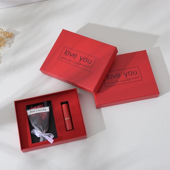 Fashionable Top Grade China Wholesale Custom Logo Printing Solid Color Christmas Gift Rigid Cardboard Paper Packaging Carton Box