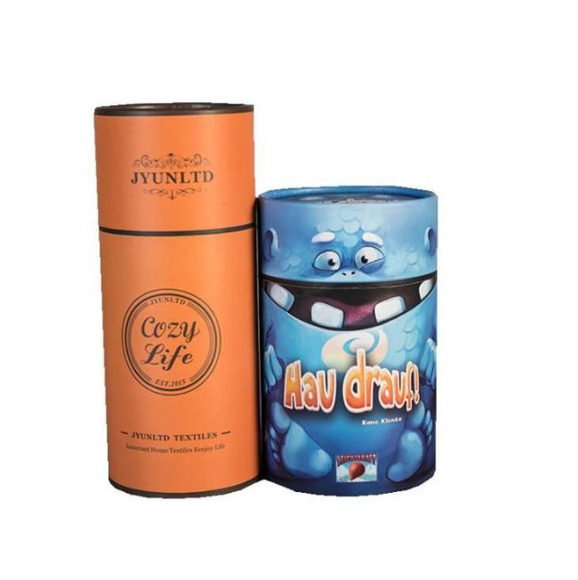 China Manufacturer Qingdao Flourish Factory Wholesale 100% Recyclable Kraft/Cardboard Paper Box, Free Samples Available Round Shape Storage Box for Packaging