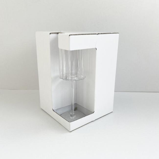 Customized Printing Kraft Paper Brown White Packaging Fashion Packing Cardboard Corrugated Display Case Gift Carton Box for Champagne Glass Mug