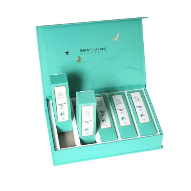 China Wholesale Rigid Custom Logo Printed Book Type Box, Ribbon Clousre Magnetic Paper Packaging Gift Box
