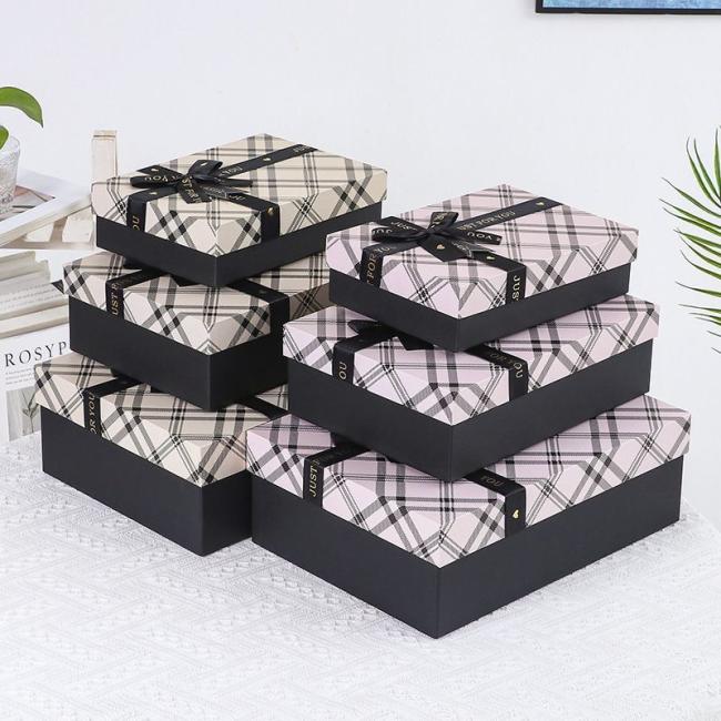 Lid and Base Box with Foam Insert Cardboard Paper Packaging Gift Jewelry Box