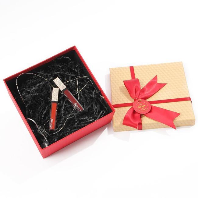 Rigid Lid and Base Gift Box Custom Logo Printed Paper Packaging Jewelry Jewellery Square Ring Necklace Gift Box with Foam Insert
