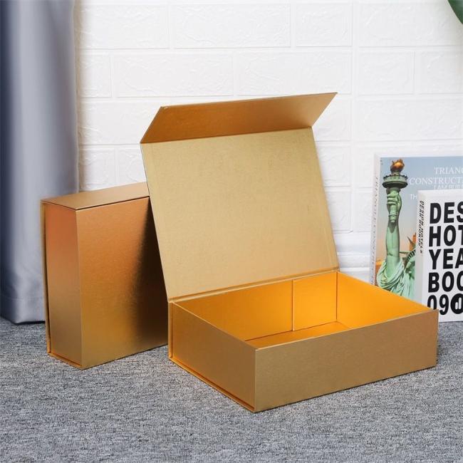 Complex Printing Patter Custom Logo Printing Matt Laminated Rigid Foldable Cardboard Wedding Grown Packaging Magnetic Box